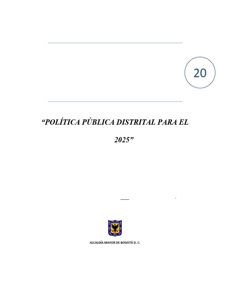 COMPES DC 20 Habitabiliadad en calle bogota | PDF | Bogotá | Pobreza