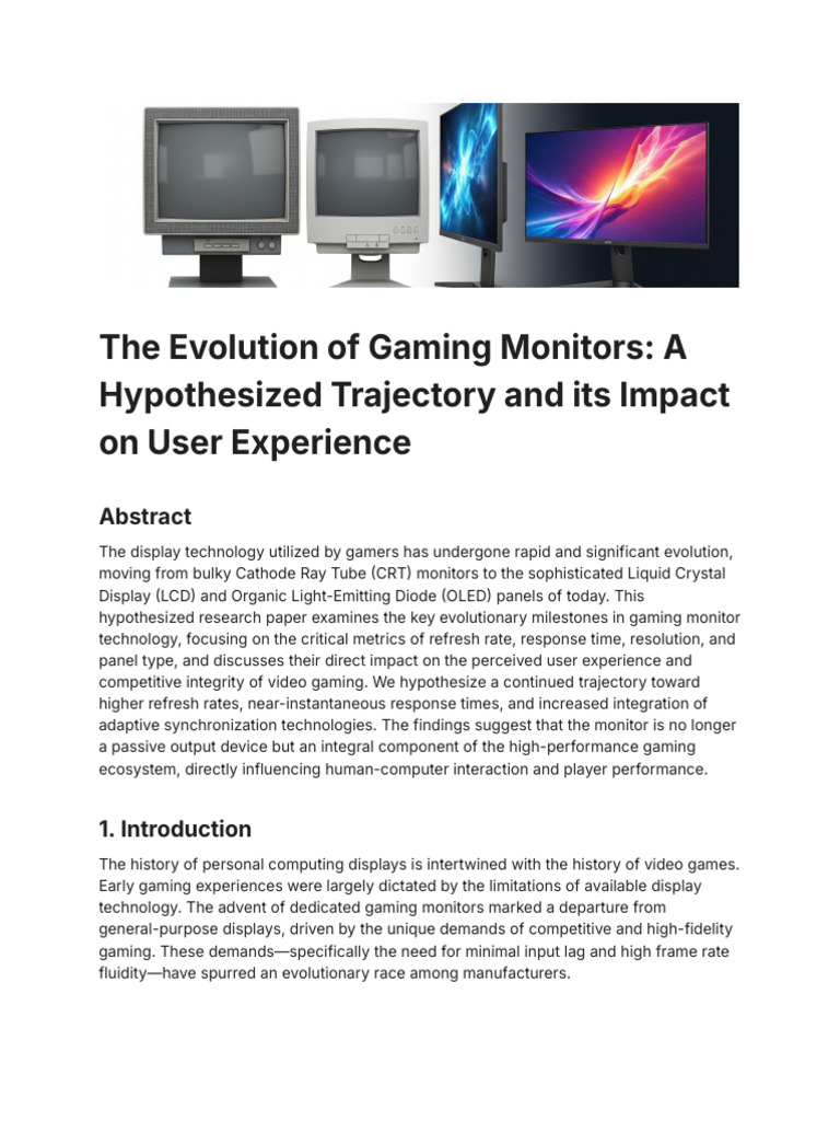 Gaming.monitors | PDF | Computer Monitor | Liquid Crystal Display