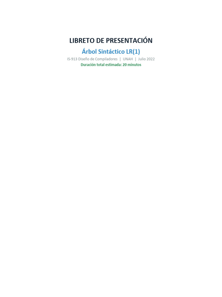 Libreto_LR1 | PDF | Compilador