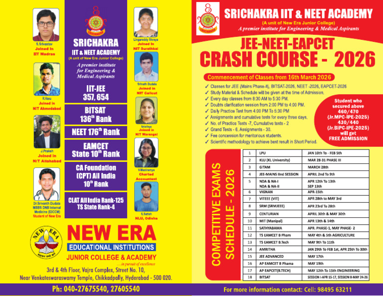 Crash Course Flyer - 2026 | PDF