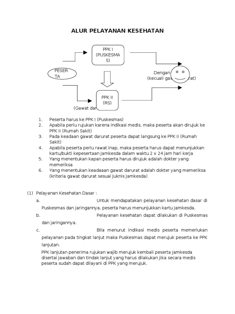 Alur Pelayanan Kesehatan | PDF