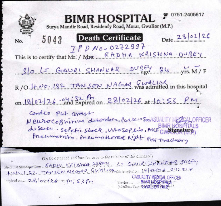 Death Certificate | PDF