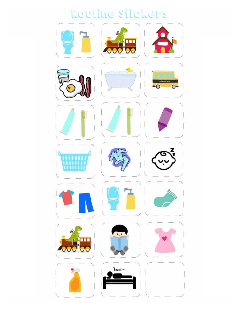 Routine Stickers | PDF