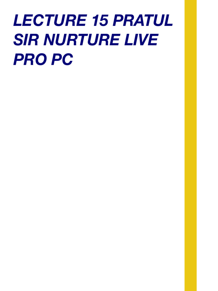 Lecture 15 Pratul Sir Nurture Live Pro | PDF | Materials | Physical ...