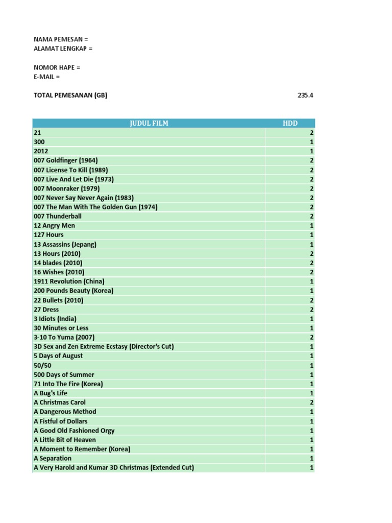 Movie High Quality | PDF | Media Formats | Video