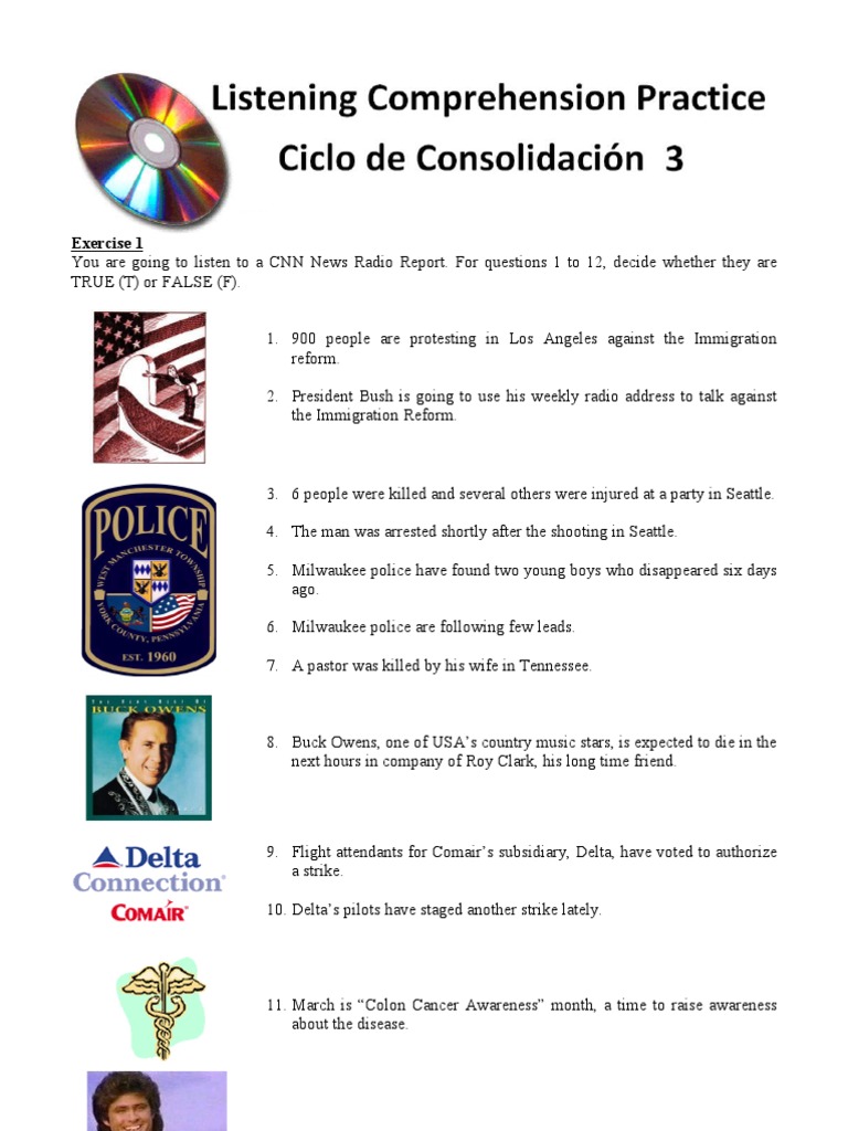 l9 Listening Comprehension Practice | PDF | Harry Potter | Argentina
