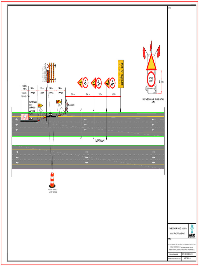 MOT Road Crossing RD1-MOT-RSD-DWG-1812-030 Standard | PDF | Road ...