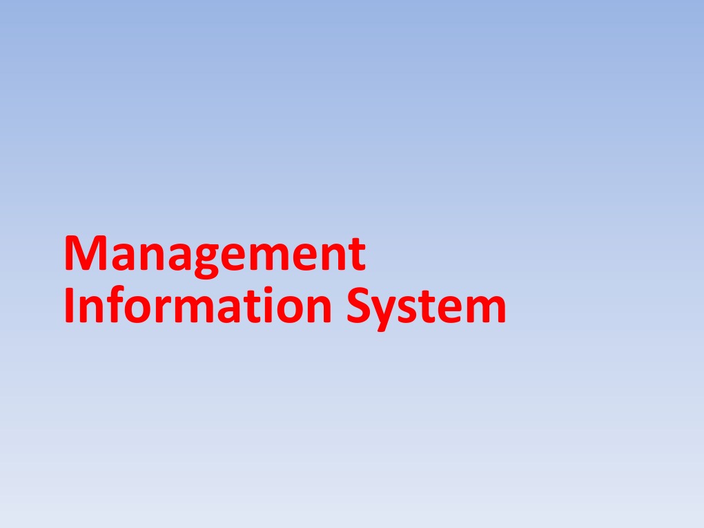 Intro To MIS | PDF | Management Information System | Information System