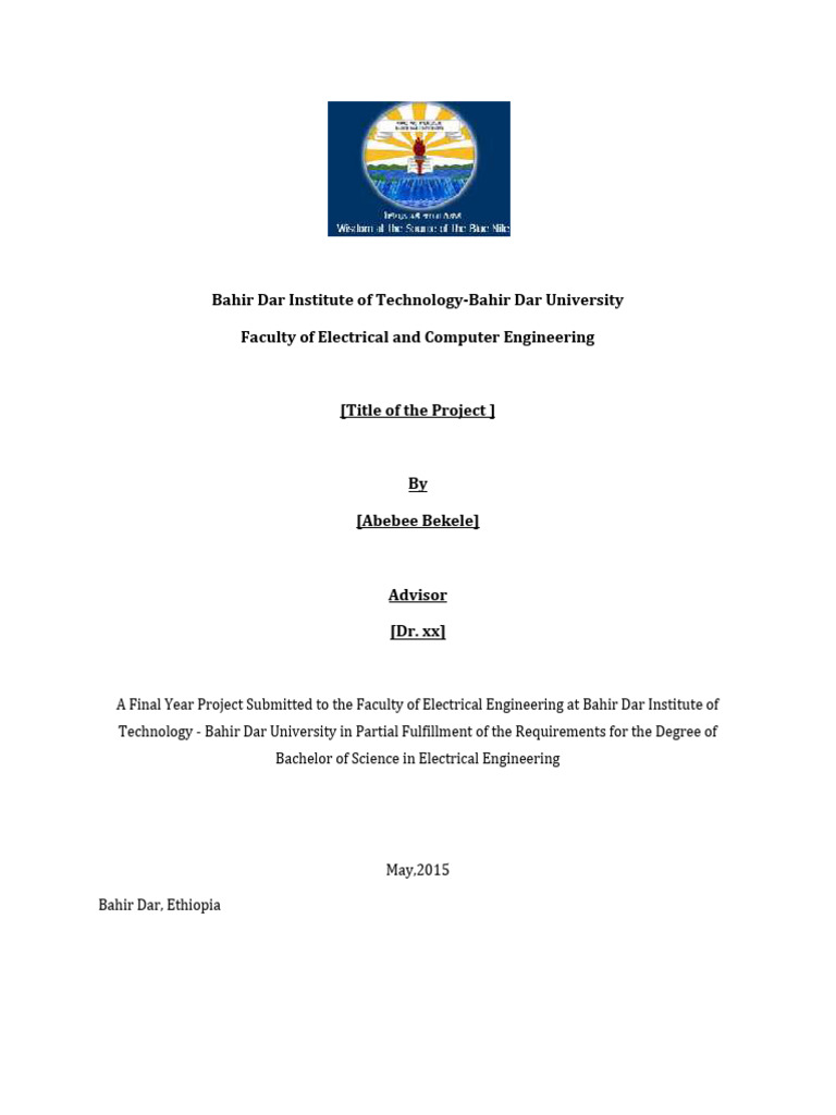 Final Year Project Documentation Format | PDF | Computing