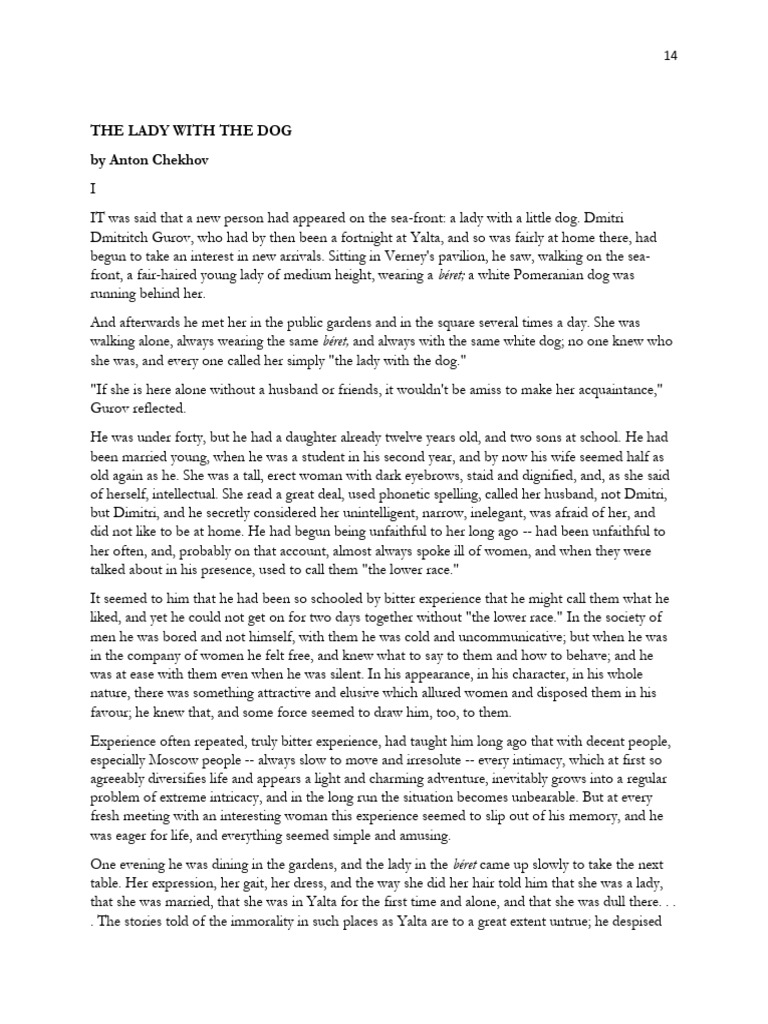 The Lady With The Dog - 260223 - 111157 | PDF