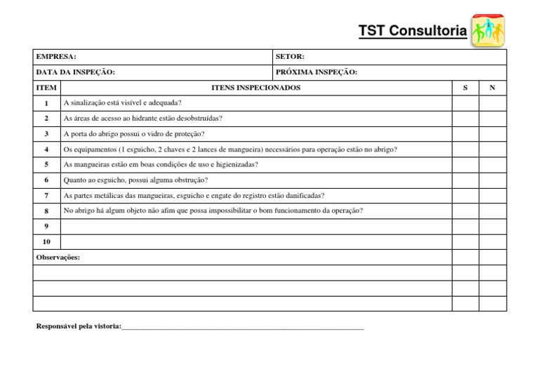 Check List Hidrantes | PDF