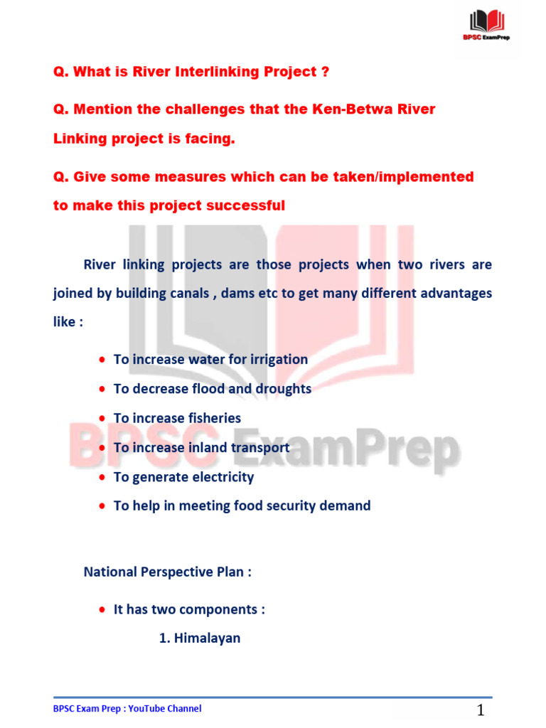 River Linking Project | PDF