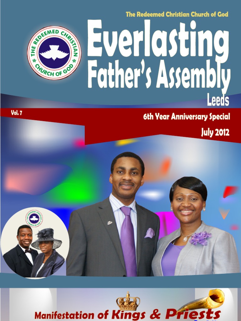 6th Year Anniversary Newsletter of RCCG Everlasting Father's Assembly ...