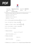Math 55 Review Questions and Solutions | PDF | Sine | Square Root