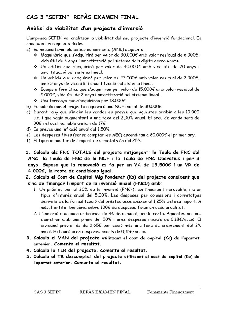 Cas 3 Sefin | PDF