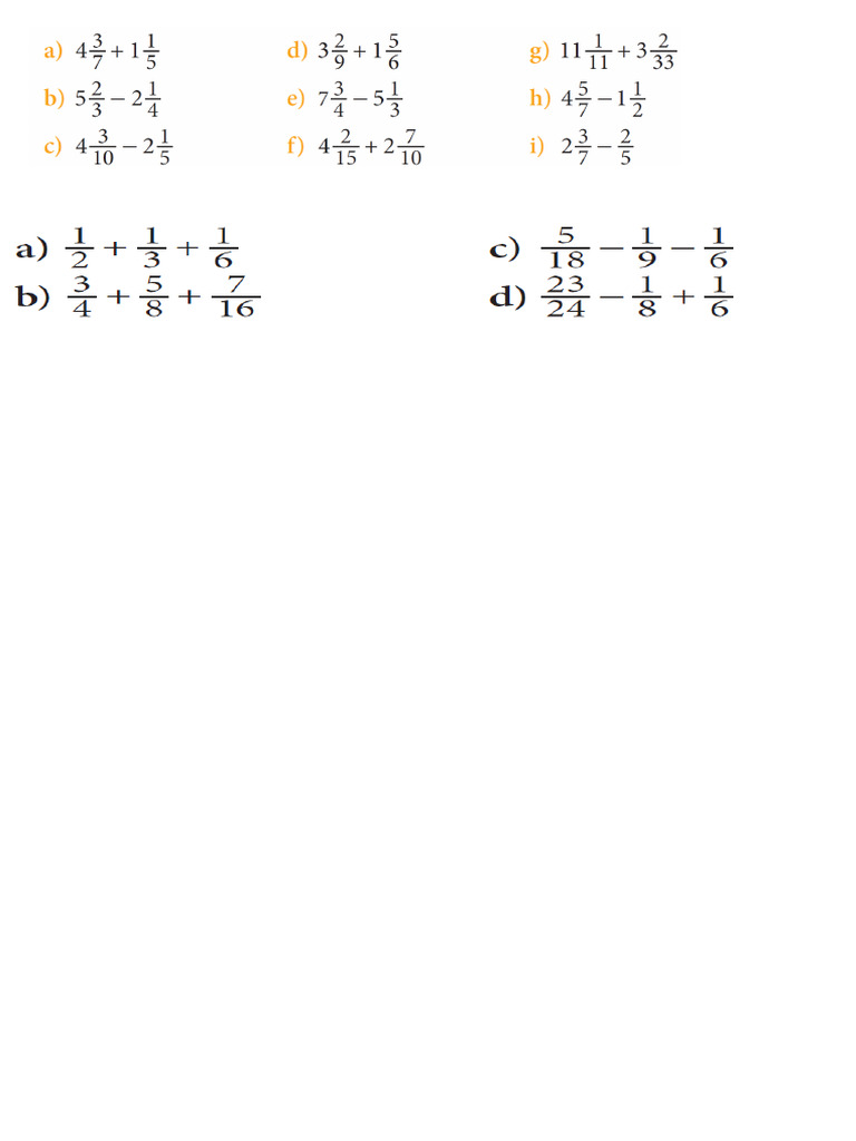 Fraction Word Problems | PDF