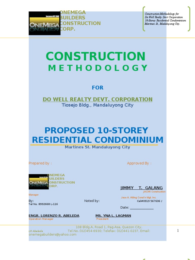 10-Storey Construction Methodology | PDF