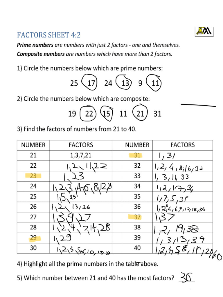 Prime Composite Numbers | PDF