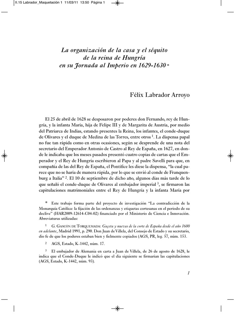 La Organizacion de La Casa y El Sequito | PDF