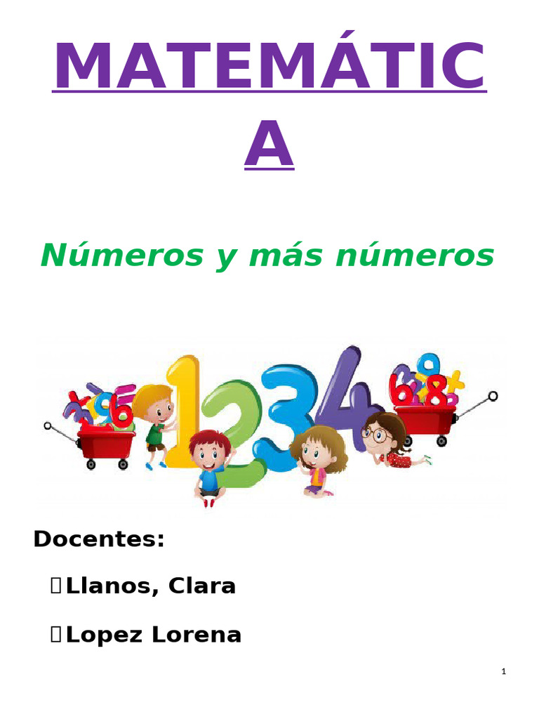 MATEMÁTICA Octubre | PDF | Enseñando