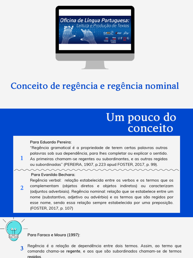 Conceito de Regência e Regência Nominal | PDF | Sintaxe | Linguística