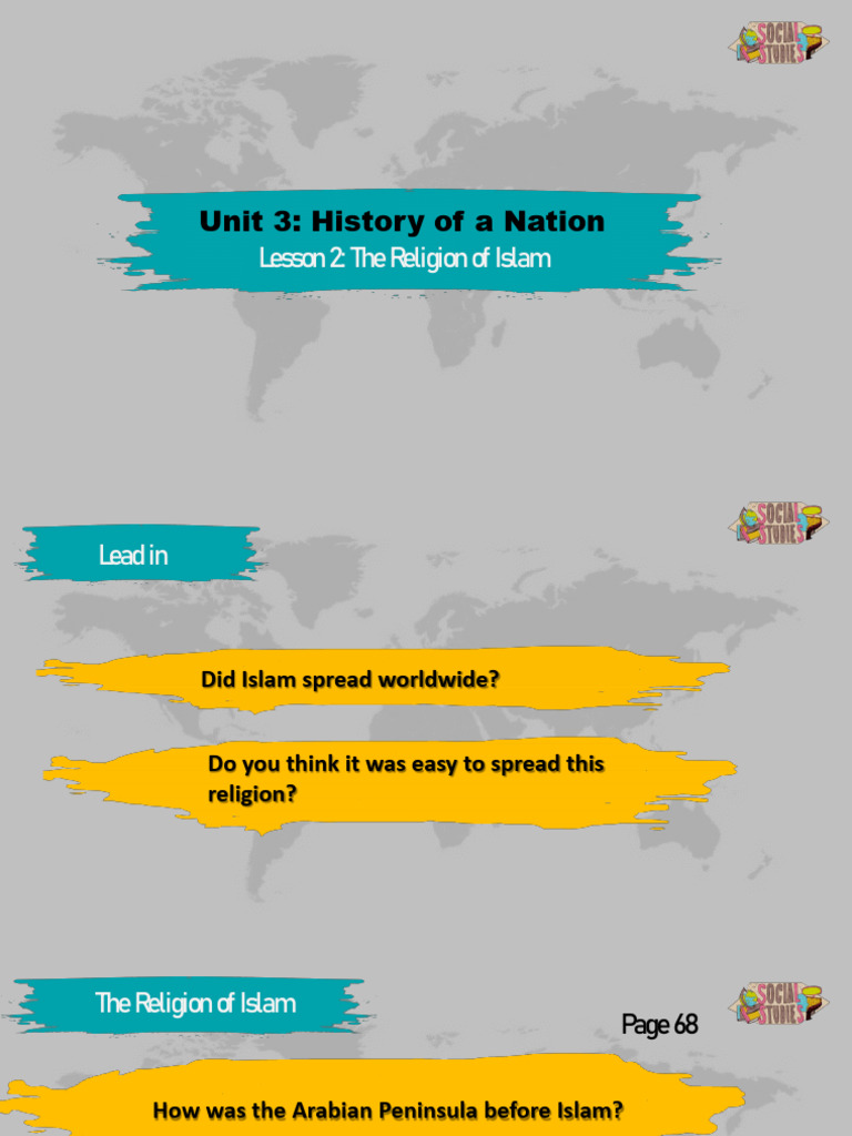 02-Grade 6 - Unit 3 - History of A Nation - Lesson 1 - The Islamic ...