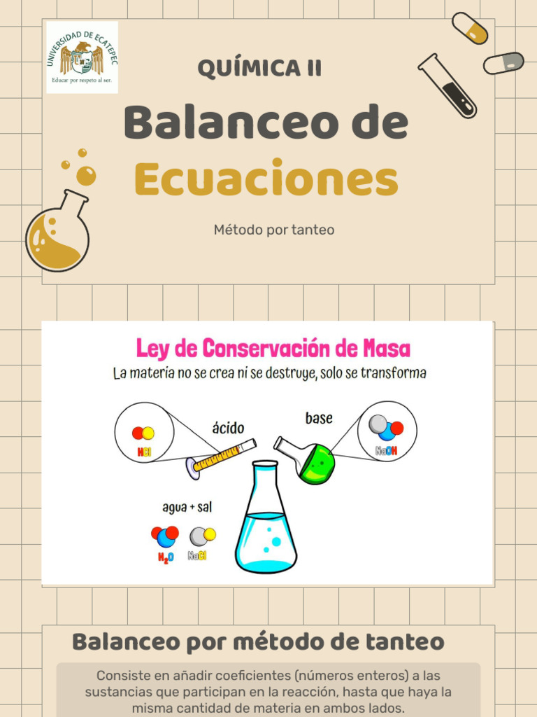 Balanceo de Ecuaciónes | PDF | Amoníaco | Física Aplicada e ...