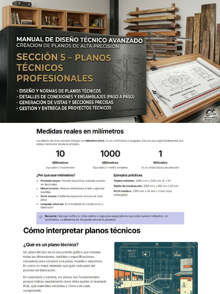 SECCIÓN 5 – PLANOS TÉCNICOS PROFESIONALES | PDF