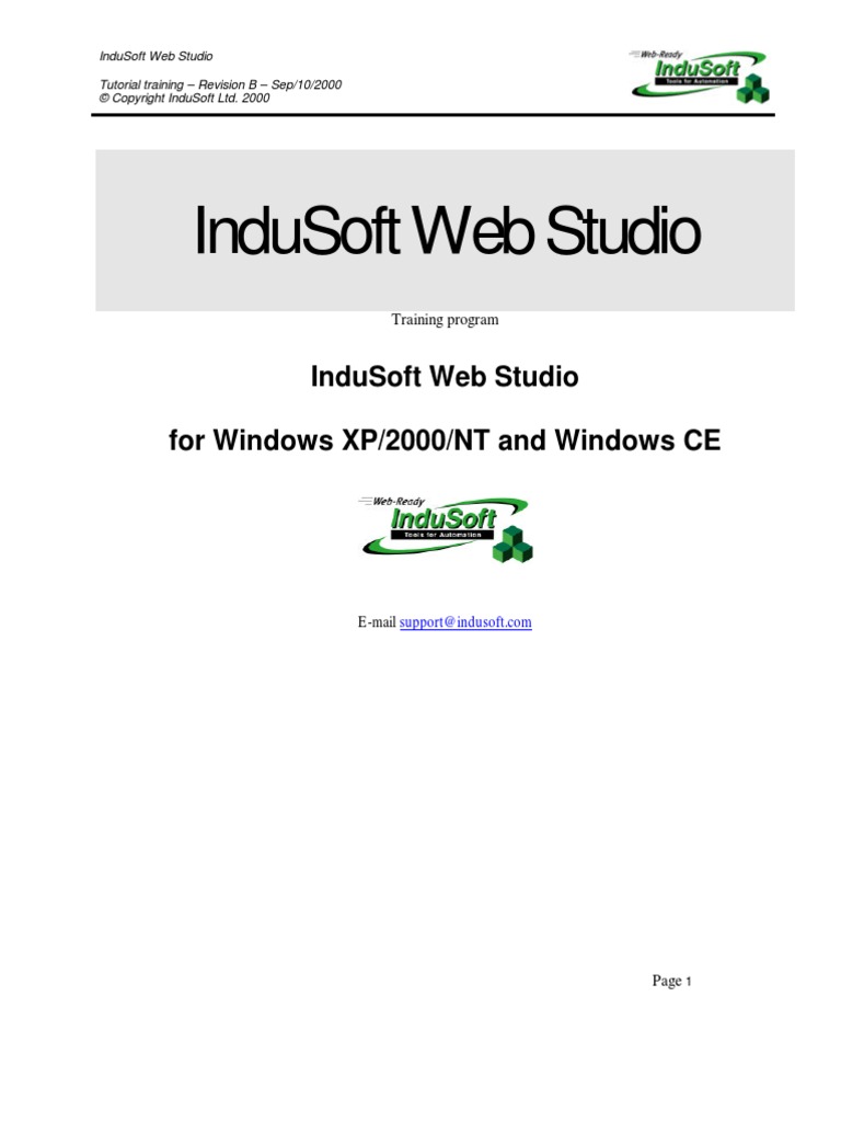Indusoft Web Studio For Windows Xp/2000/Nt and Windows Ce | PDF | Business | Computers