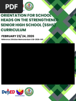 Pilot SHS Curriculum for SY 2025-2026 | PDF