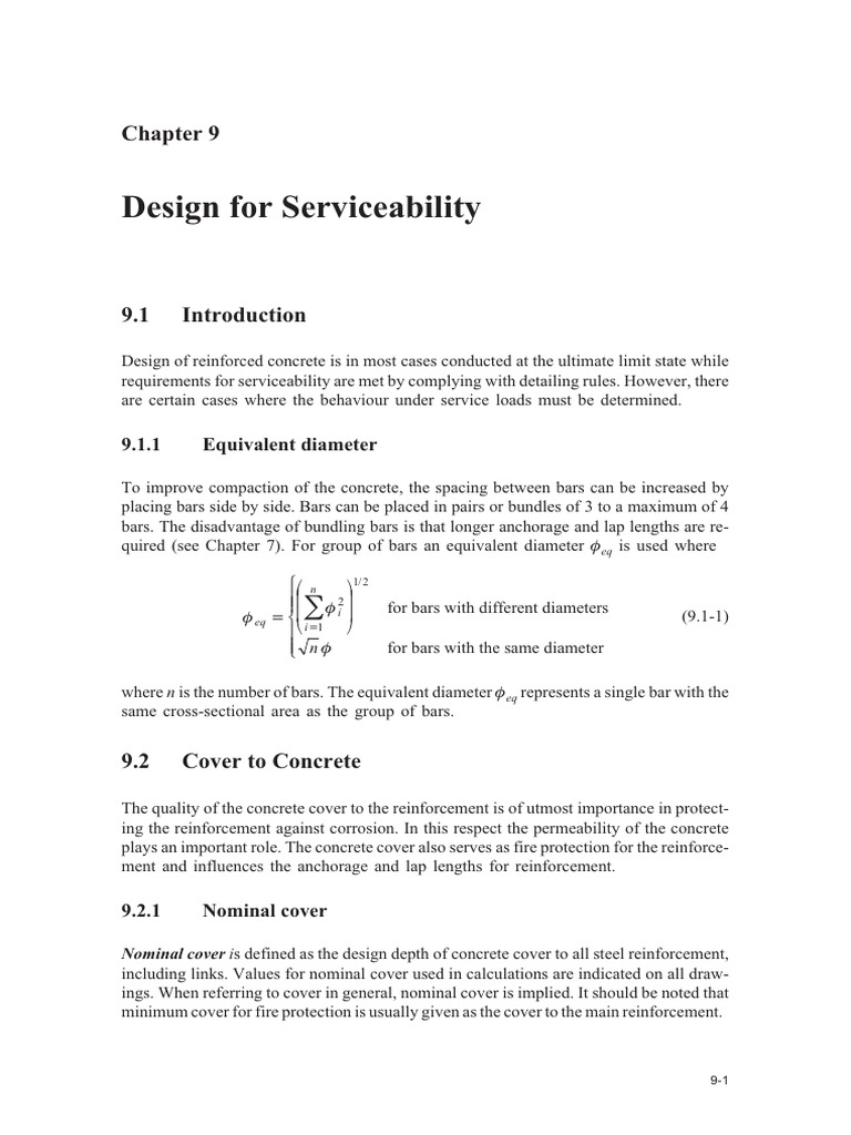 Chapter 9 Analysis and Design of Concrete Structures | PDF | Beam ...