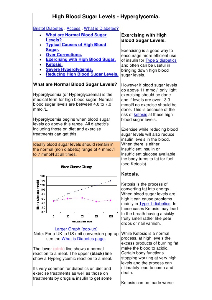 High Blood Sugar Levels Hyperglycemia. Diabetes Evaluation. | PDF ...