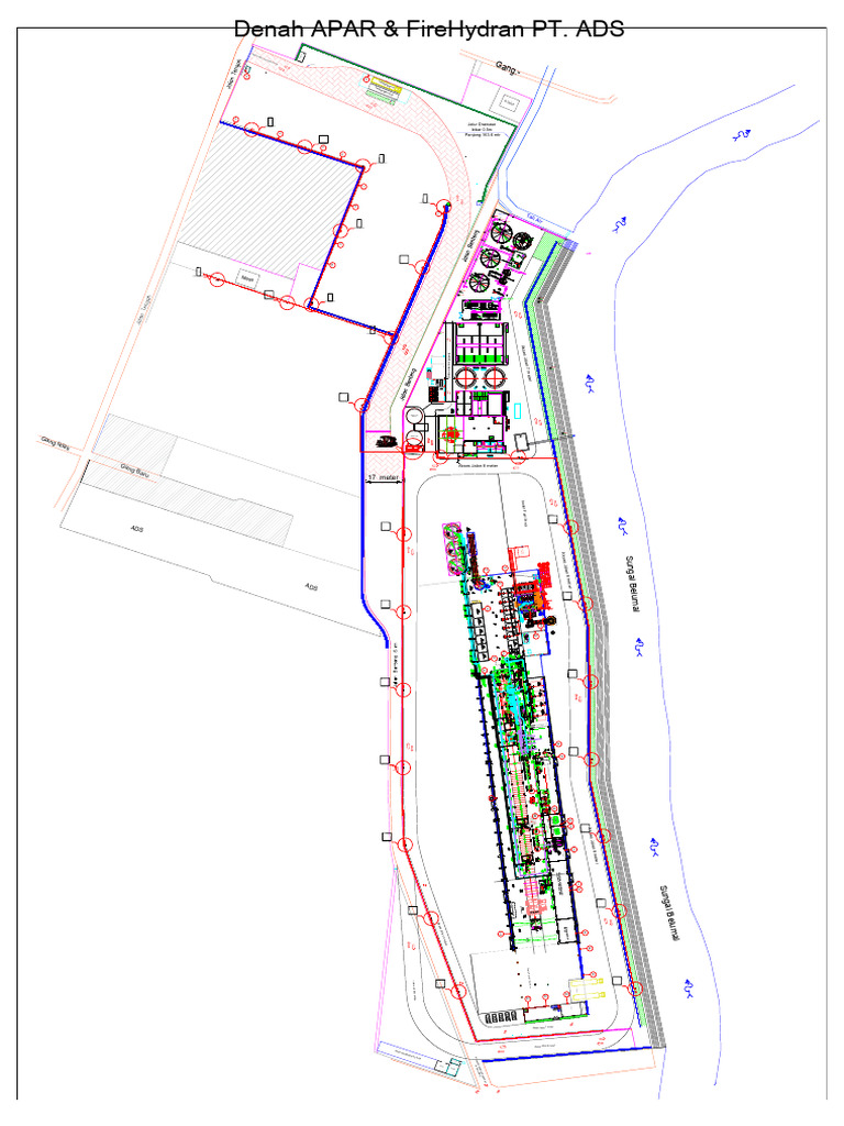 Denah Letak Alat APAR & Fire Hydrant | PDF