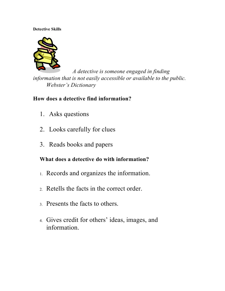Detective Skills | PDF