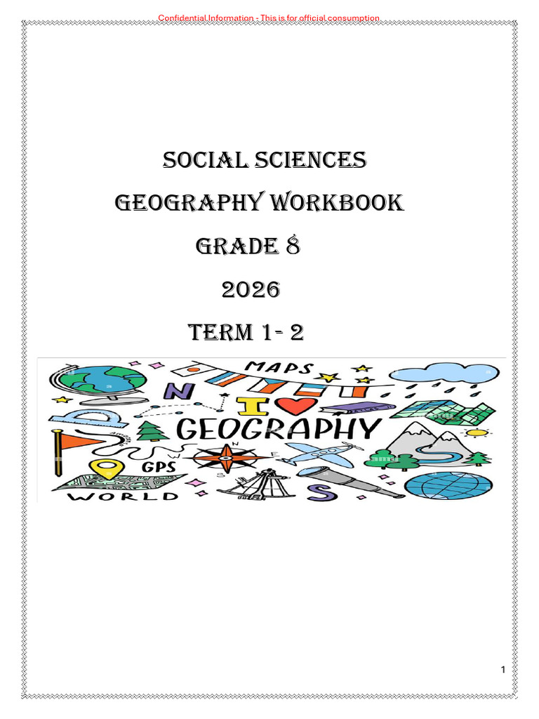 Grade 8 Term 1 and 2geography Workbook 2026 | PDF | Latitude | Longitude