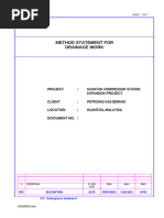 Method Statement for Drainage Works | PDF | Concrete | Drainage