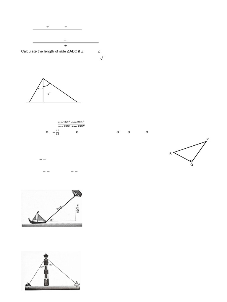 Trigonometry Exercises | PDF | Trigonometry | Euclidean Geometry