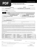Kotak Mahindra RTGS/NEFT Application Form | PDF | Banks | Banking