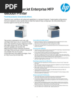 HP Color Laserjet Managed MFP E877Dn Printer Series: Datasheet | PDF ...