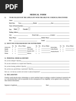BTVI Medical Record Form | PDF | Medical Specialties | Clinical Medicine