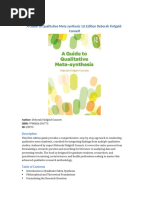 SPIDER Tool for Qualitative Research | PDF | Systematic Review ...
