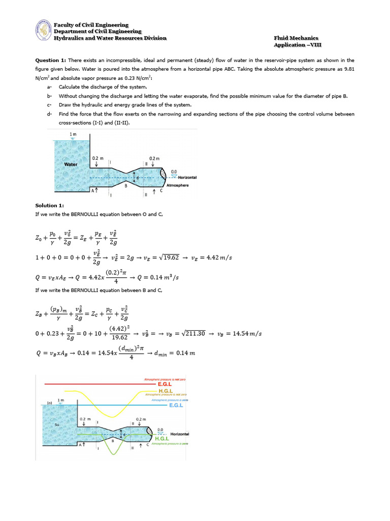 Application and Solutions 8 08052016 113909 | PDF | Fluid Dynamics ...