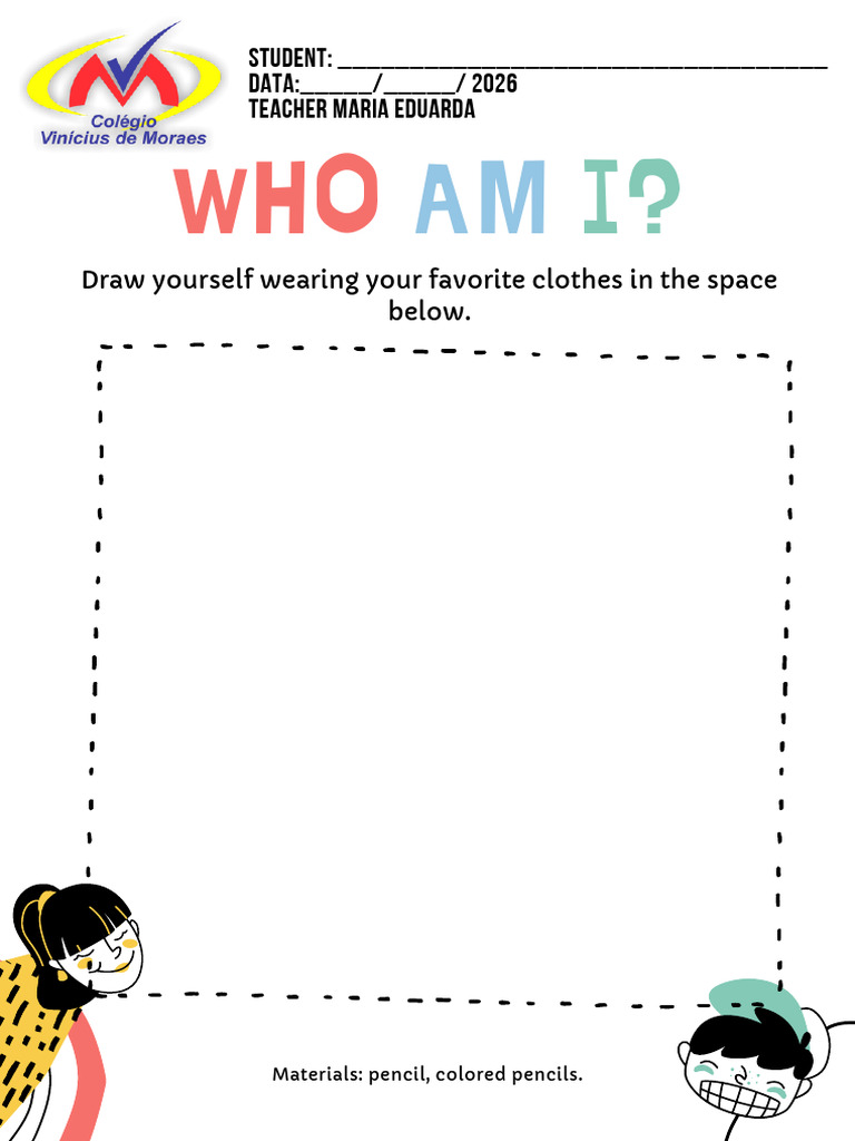 Atividade Who Am I - First Day | PDF