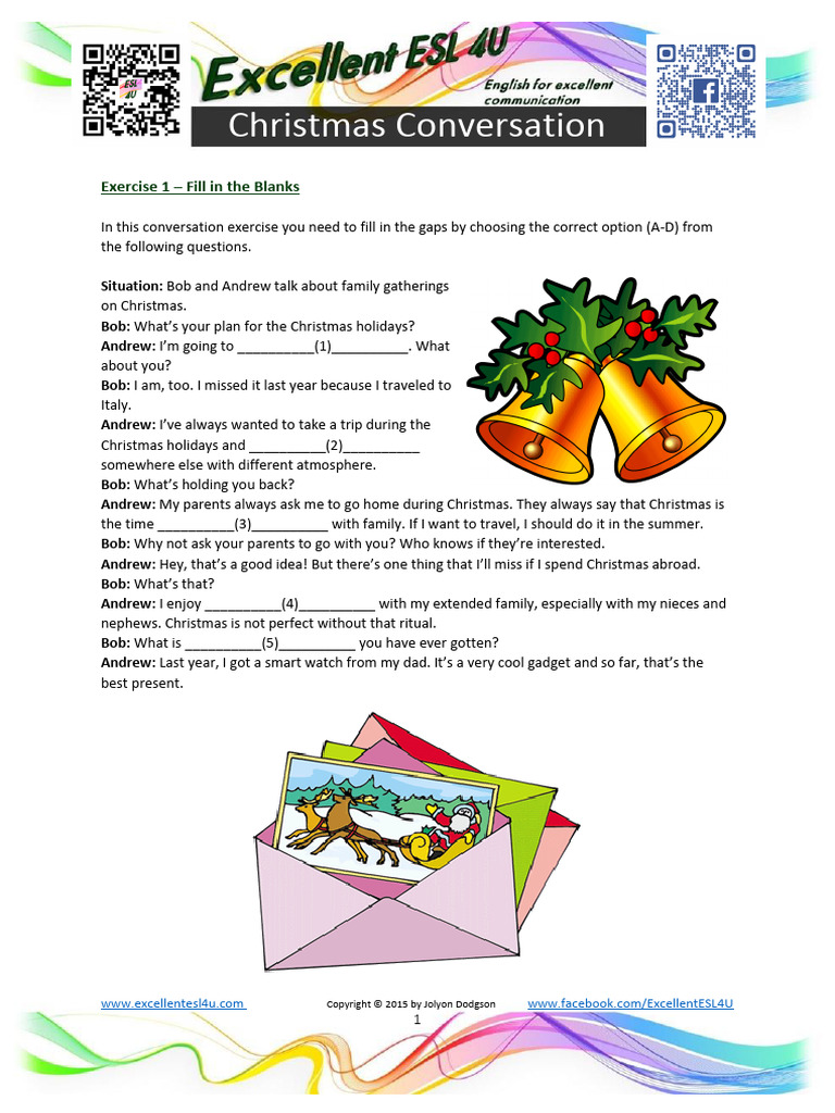 Xmas Conversation | PDF | Christmas | Seasonal Traditions