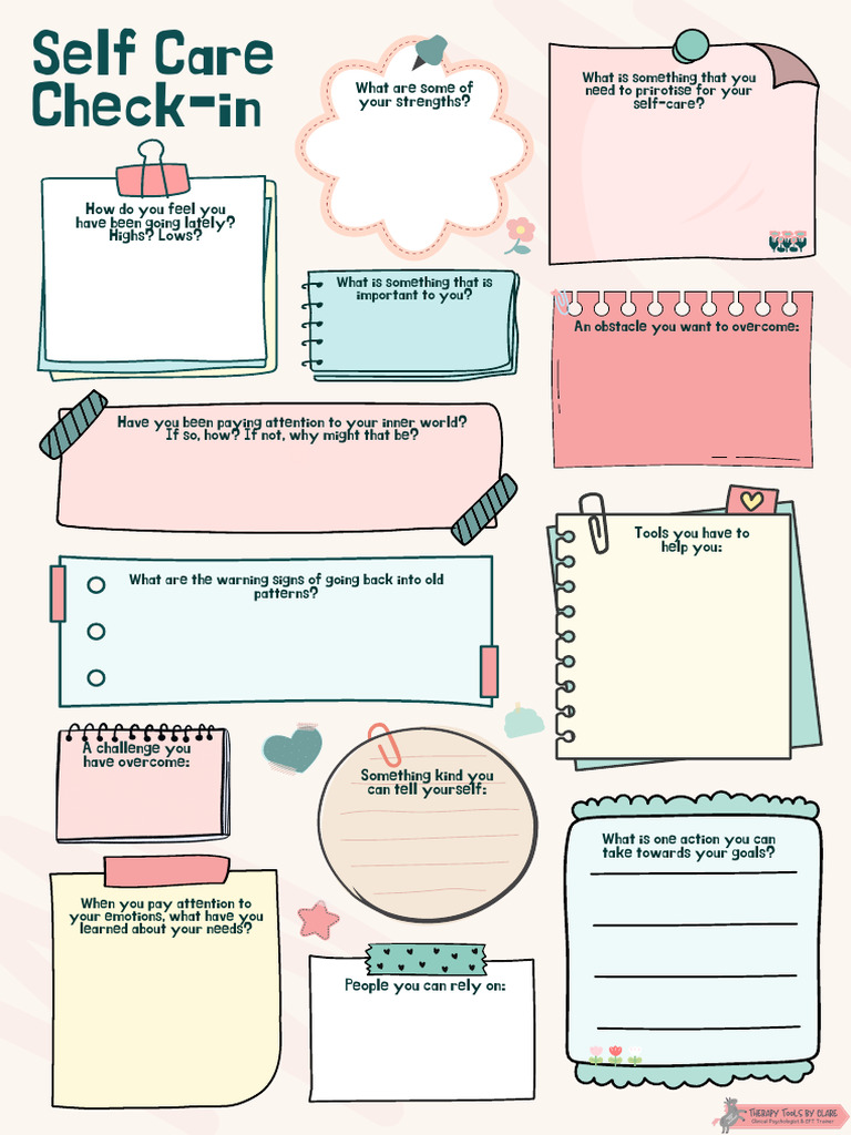 Self Care Check In | PDF