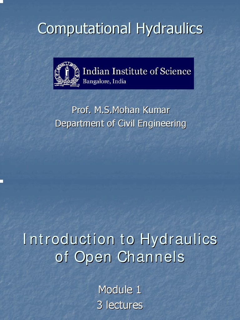Detailed Open Channel Hydraulics | PDF | Eigenvalues And Eigenvectors ...
