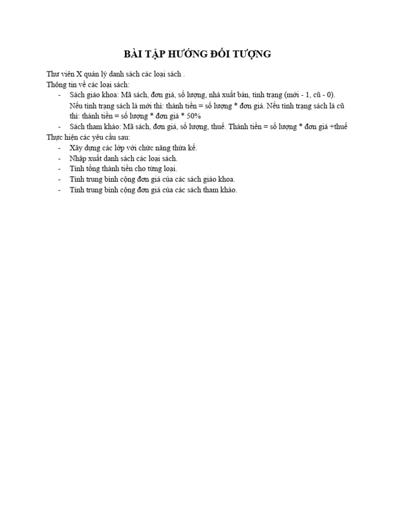 Bt Huong Doi Tuong | PDF