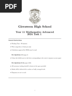 IB Math AA HL Paper 1 Set A 2024 | PDF | Mathematical Relations ...