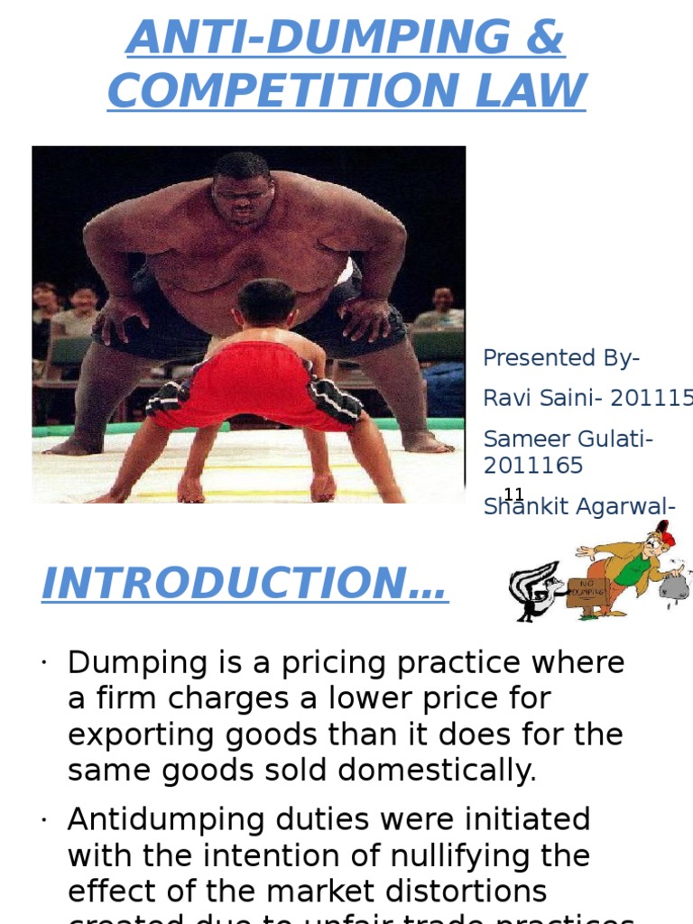 Anti-Dumping Duty Overview for UPSC | PDF | Dumping (Pricing Policy ...