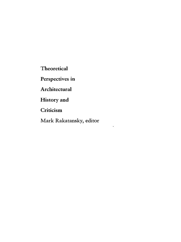 Architecture and Nihilism On The Philosophy of Modern Architecture by ...